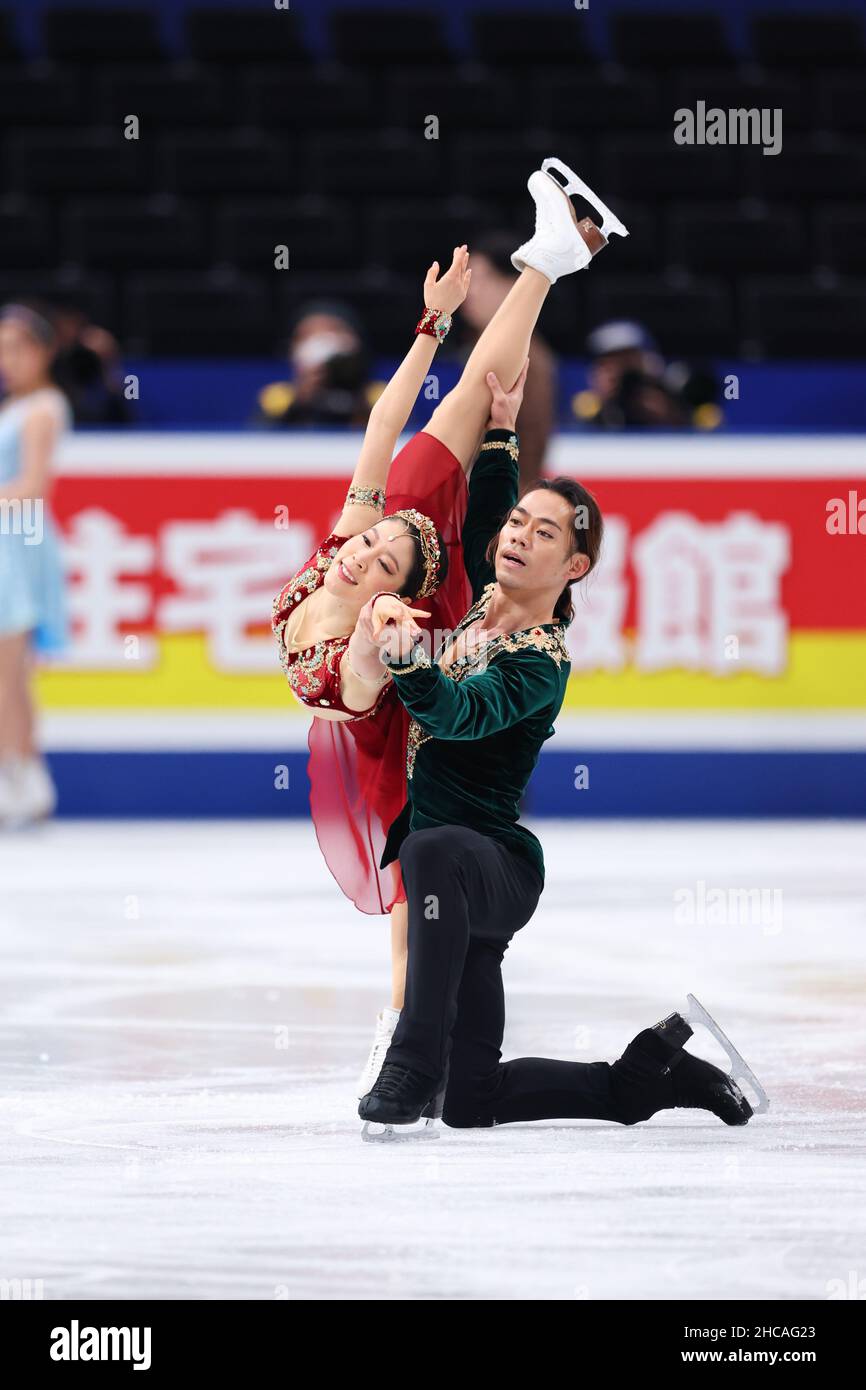 Saitama, Japan. 25th Dec, 2021. Kana Muramoto & Daisuke Takahashi ...