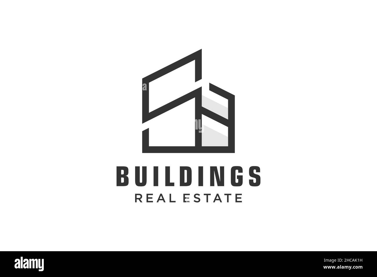 Letter S Simple modern building architecture logo design with line art ...