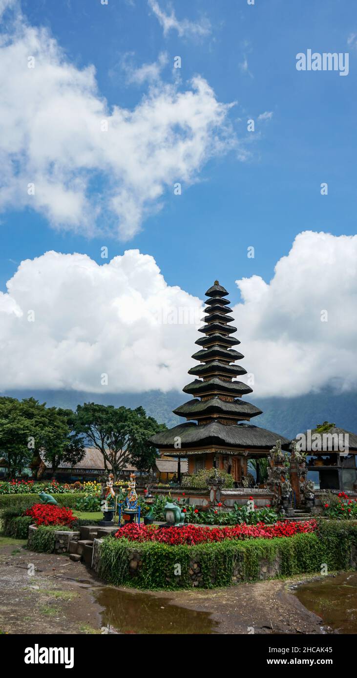 Landscape scenery of lake attractions in Bali Stock Photo - Alamy