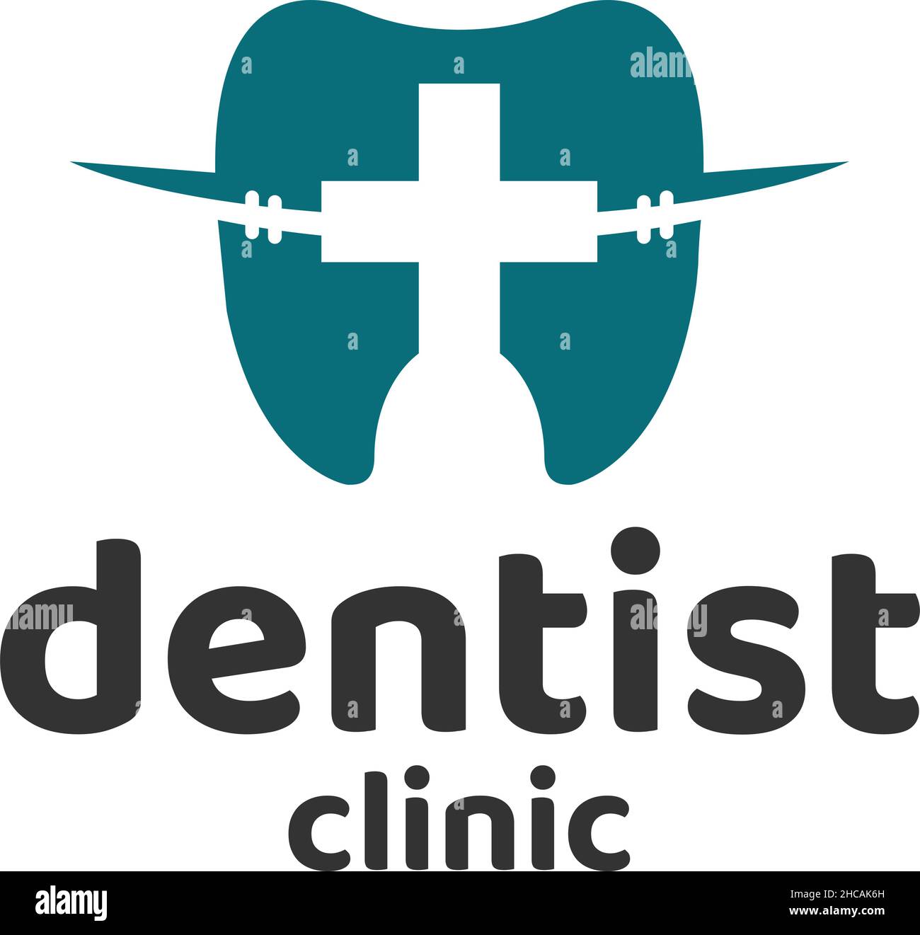 Modern design DENTIST CLINIC health logo design Stock Vector Image ...