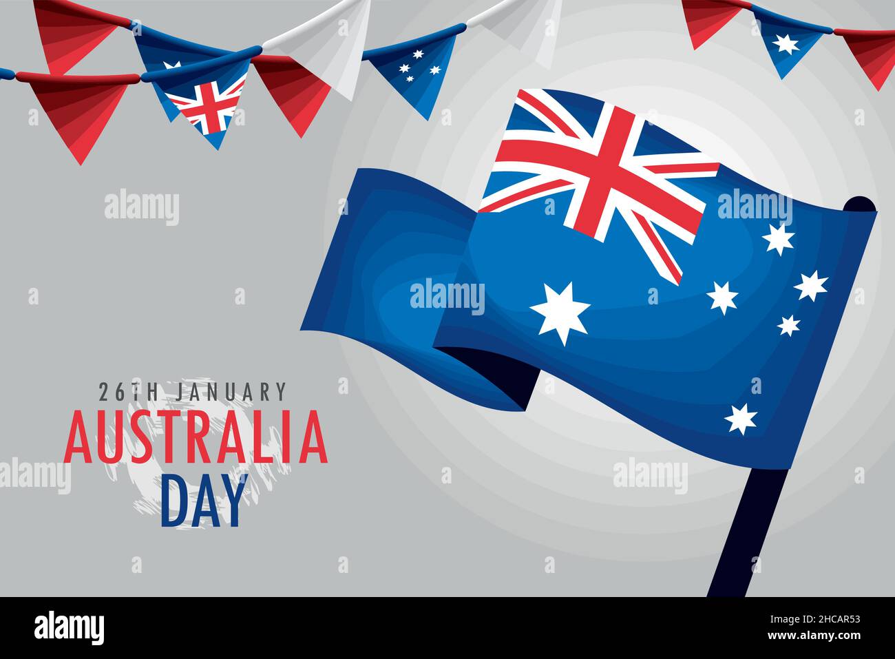 Australia day garland flag hi-res stock photography and images - Alamy