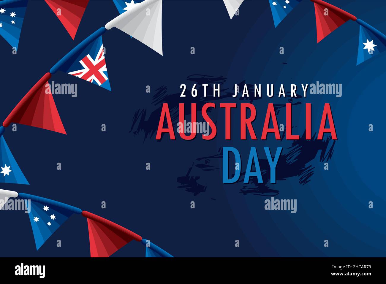 Australia day garland flag hi-res stock photography and images - Alamy