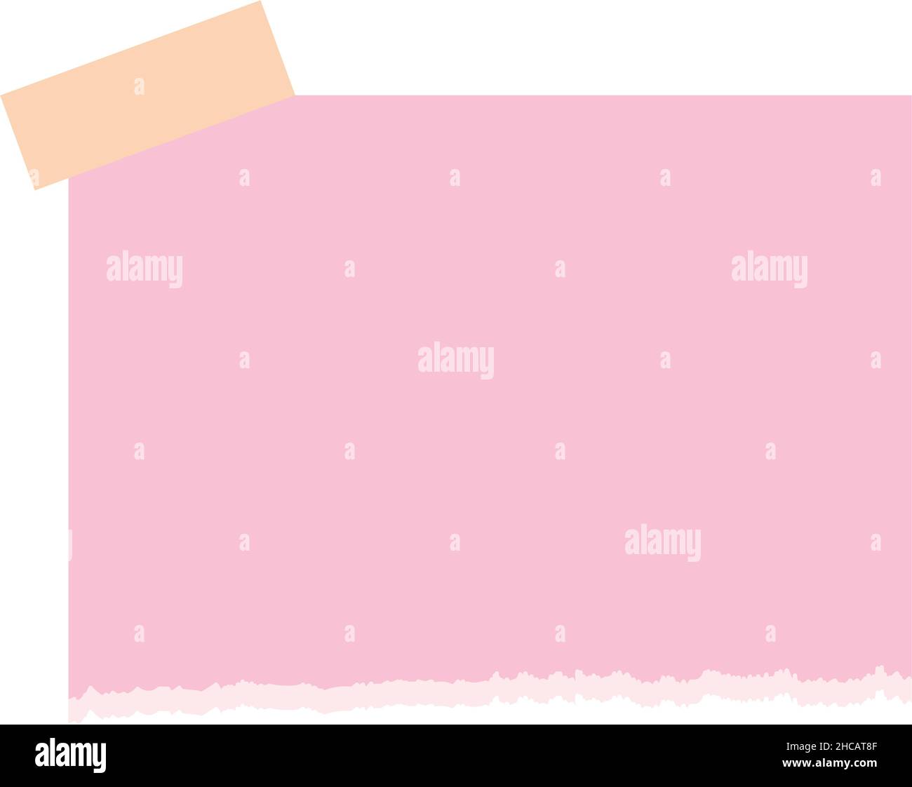 pink ripped paper with tape Stock Vector Image & Art - Alamy