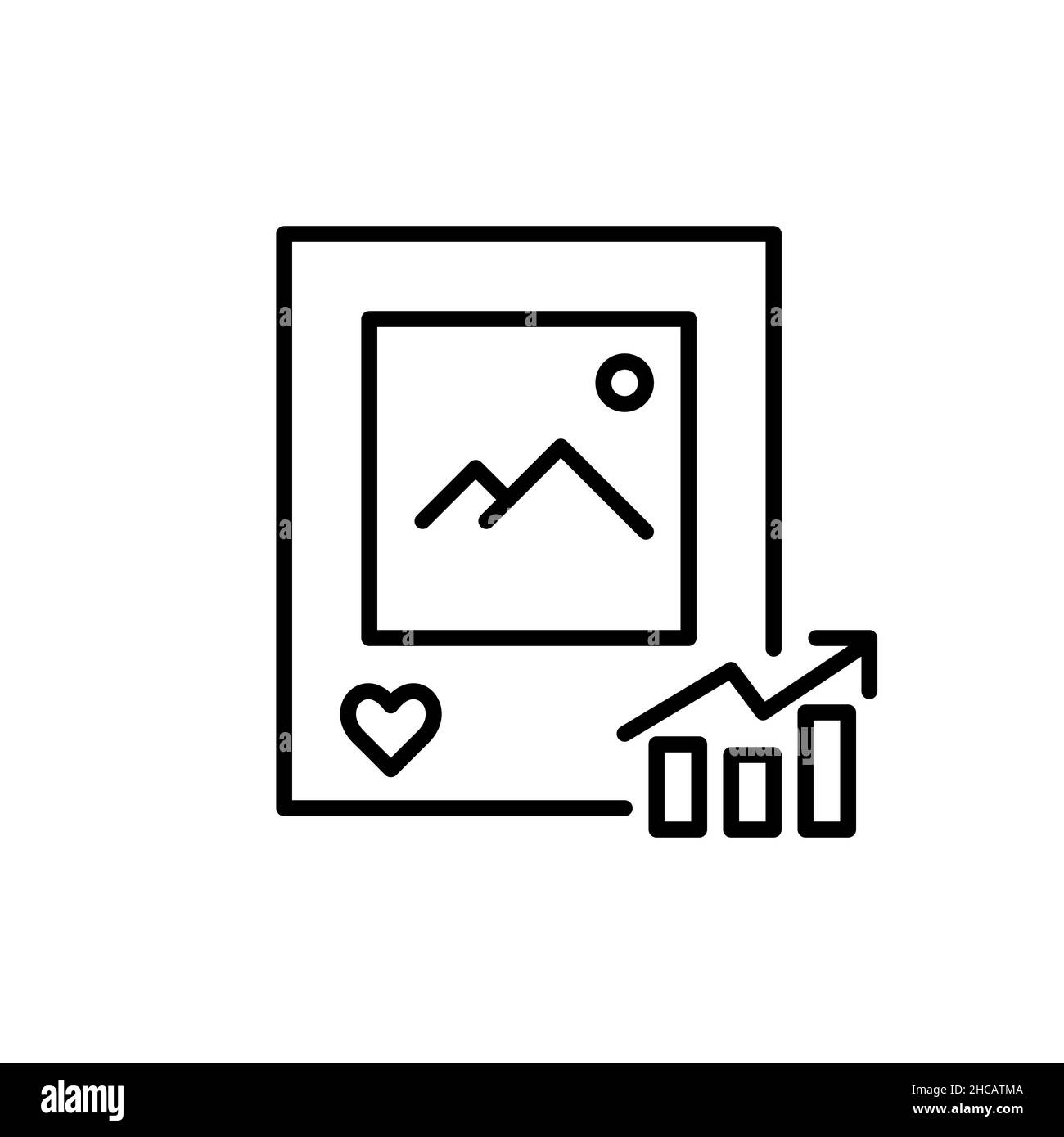 Popular trending picture in social media. Pixel perfect, editable ...