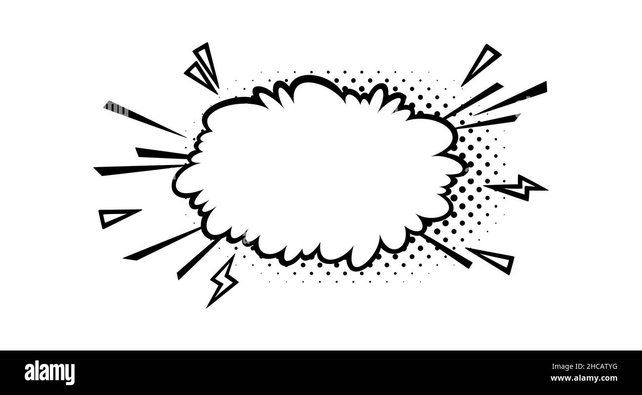 Surprising boom clouds for sales and promotions. Puff and pow smoke ...