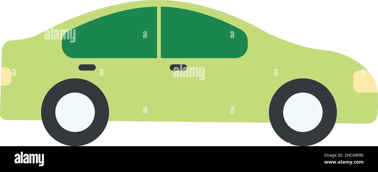 green car icon on white background Stock Vector Image & Art - Alamy