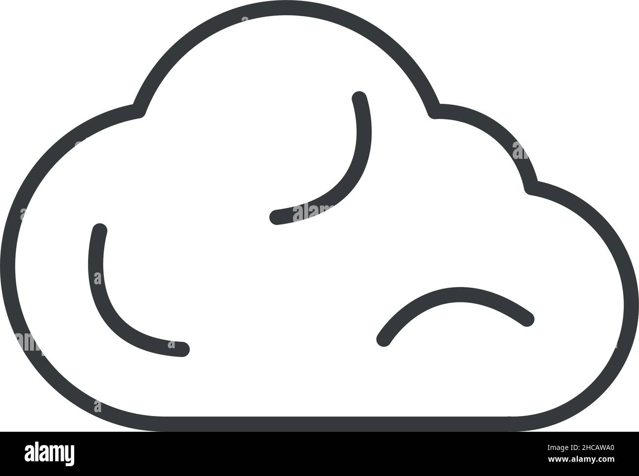 cloud icon on white background Stock Vector Image & Art - Alamy