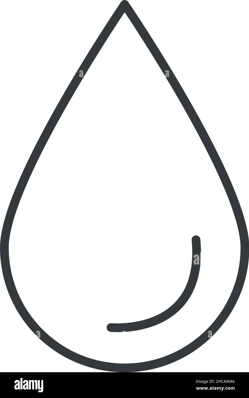 water drop icon on white background Stock Vector Image & Art - Alamy