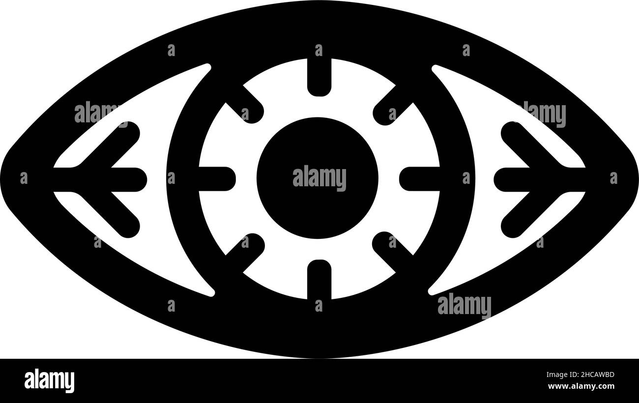 Eyestrain, conjunctivitis, Dry eyes vector icon illustration Stock ...