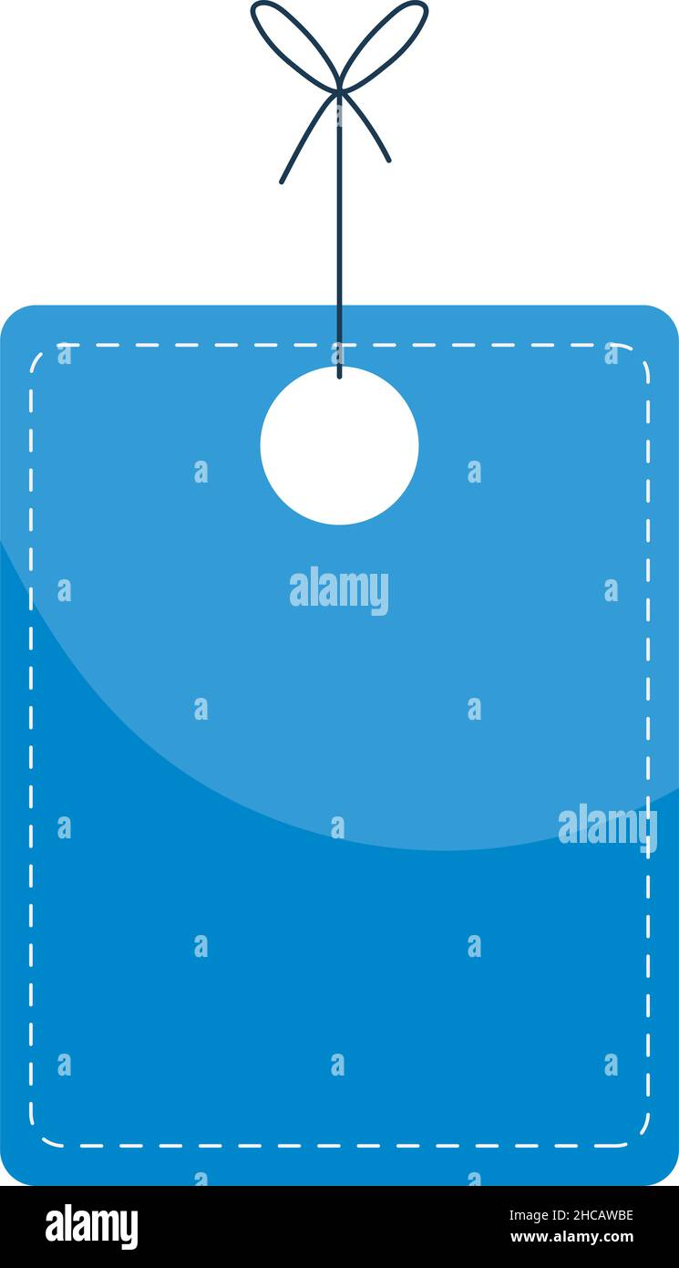 blue tag icon on white background Stock Vector Image & Art - Alamy