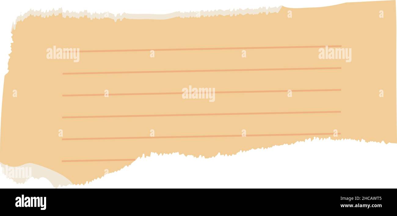ripped brown paper on white background Stock Vector Image & Art - Alamy