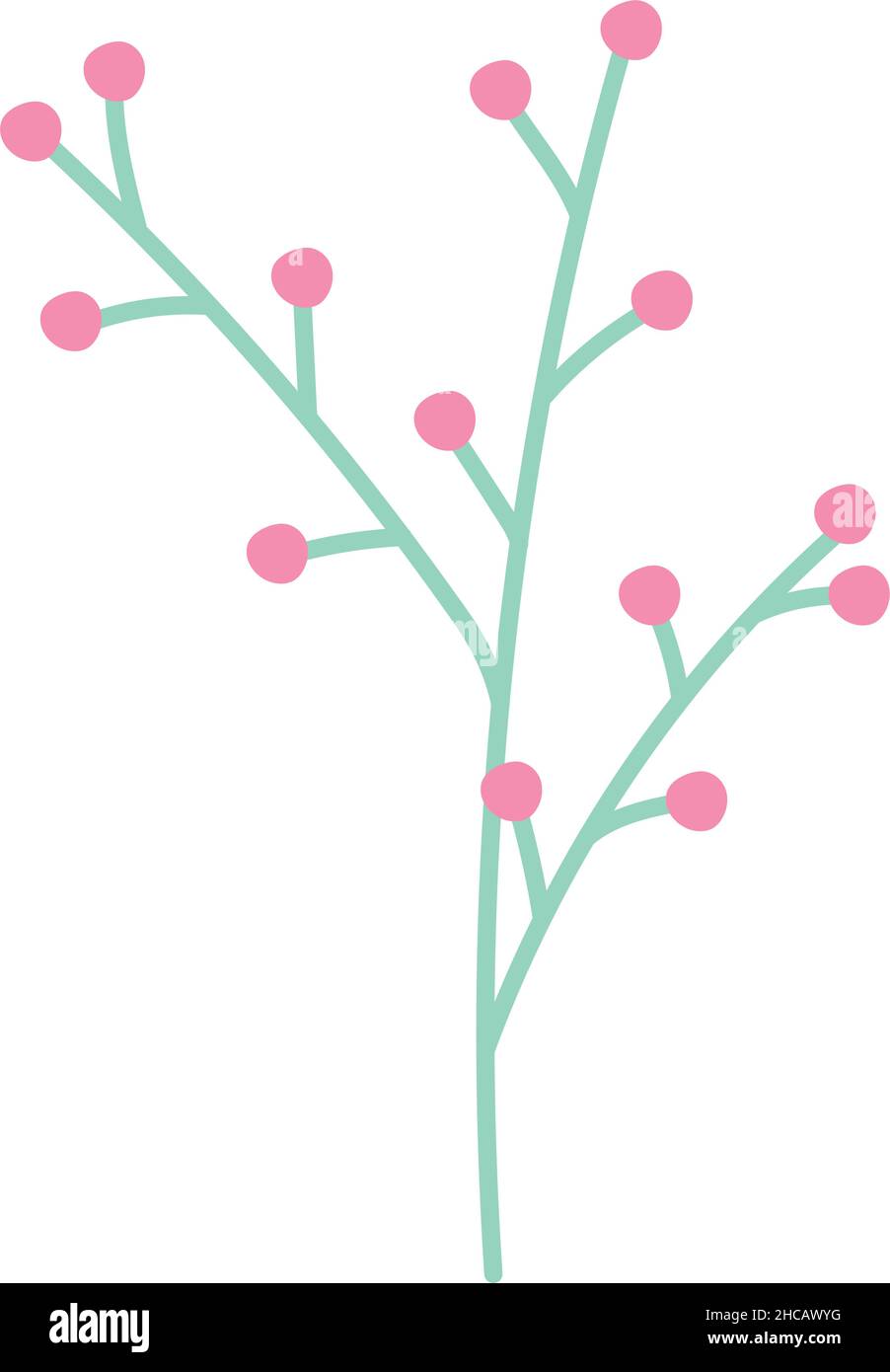 berry leaves on white background Stock Vector Image & Art - Alamy