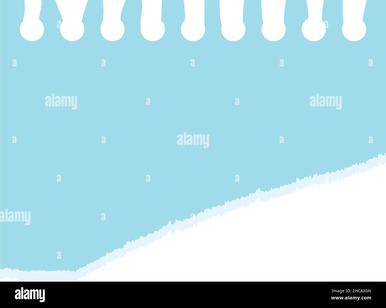 ripped blue notepad sheet design Stock Vector Image & Art - Alamy