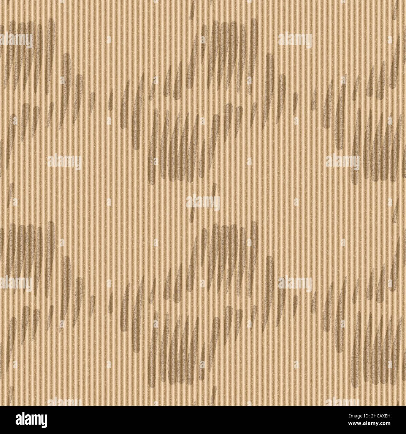 Ecru recycled corrugated pulp card paper texture. Ribbed plain neutral ...