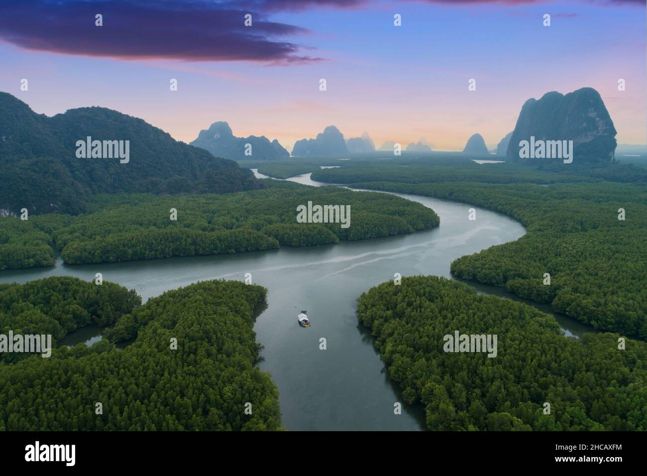 Epic drone shot flying island hi-res stock photography and images - Alamy