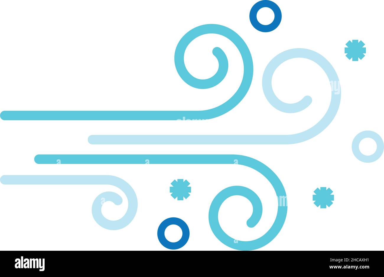 windy breeze icon on white background Stock Vector Image & Art - Alamy