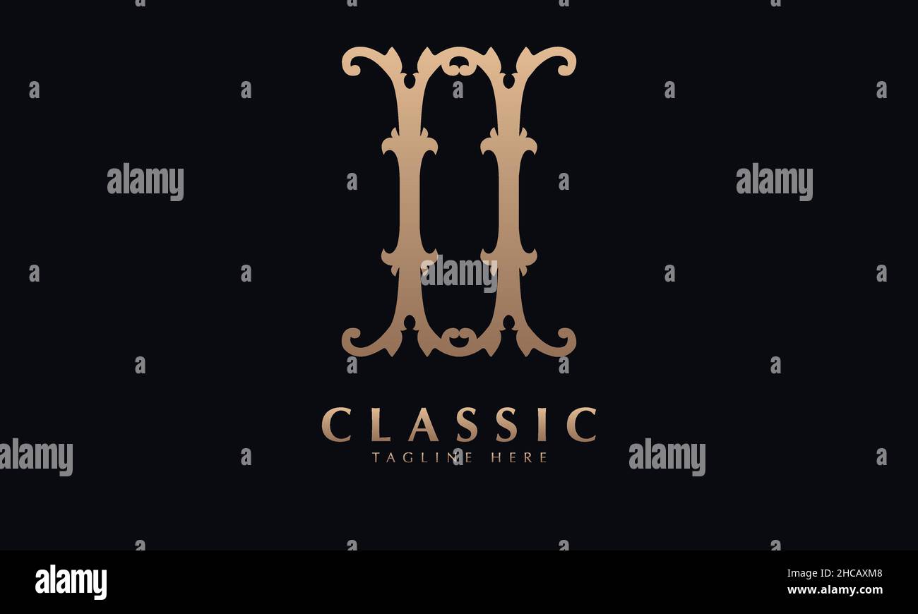 Ii initials logo hi-res stock photography and images - Alamy