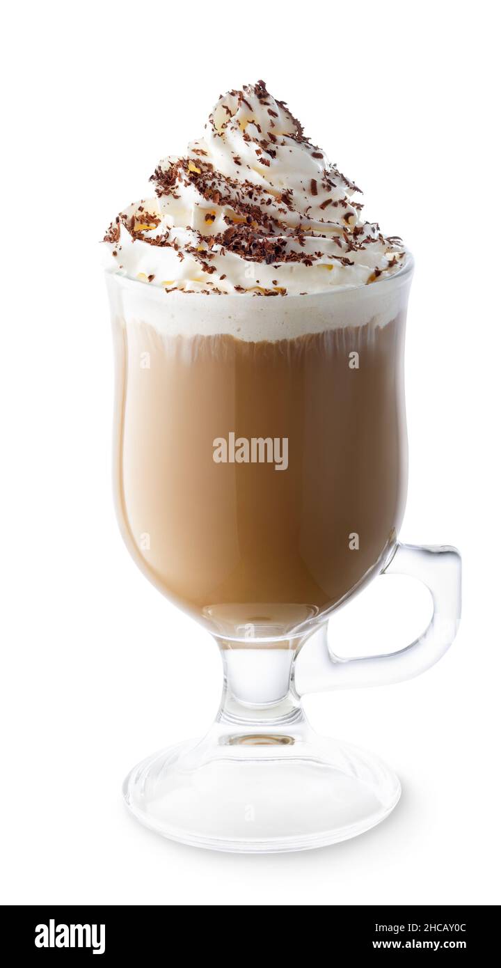 Cappuccino whipped cream in Cut Out Stock Images & Pictures - Alamy