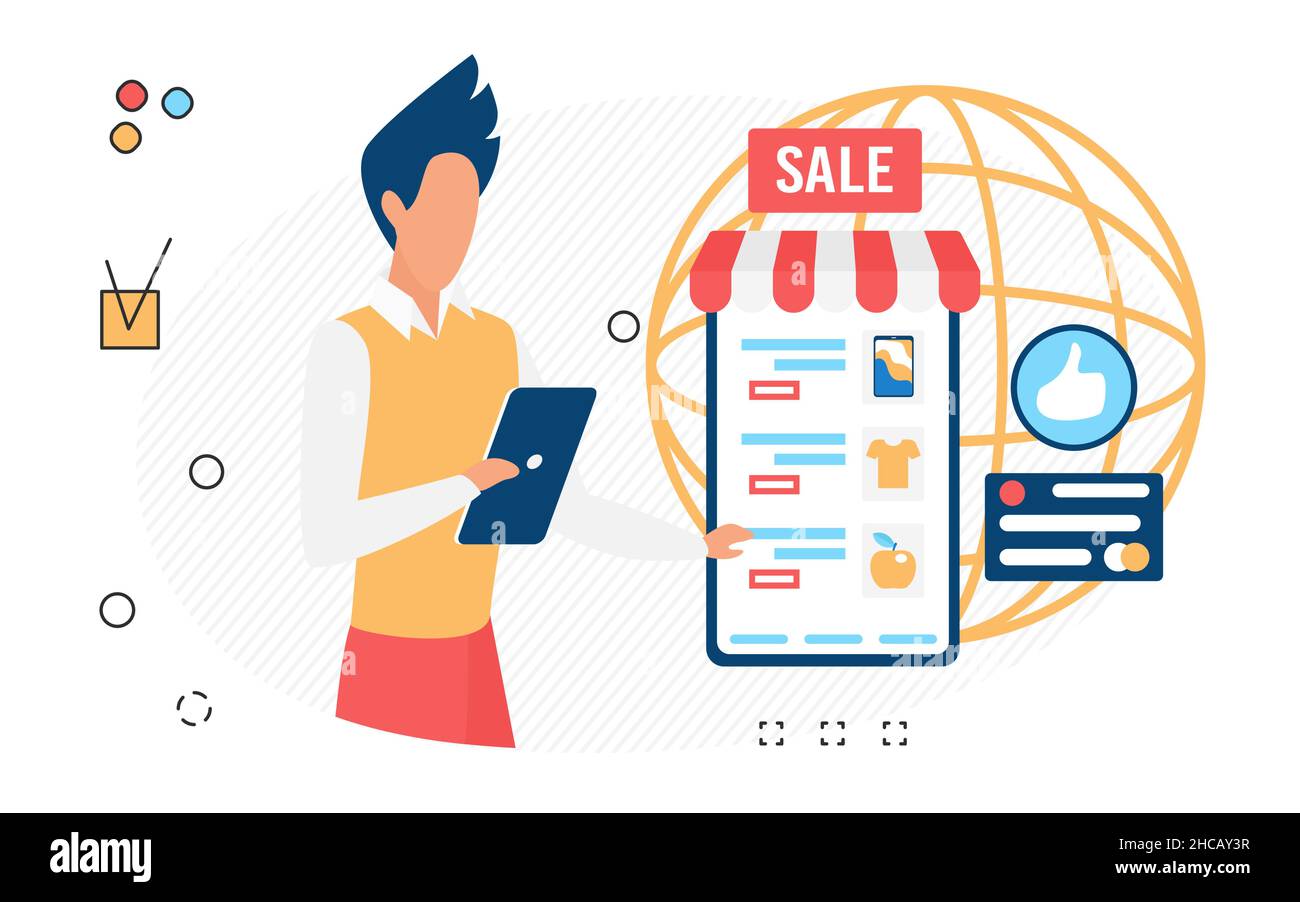 Online global mobile store retail shopping platform. Web electronic ...