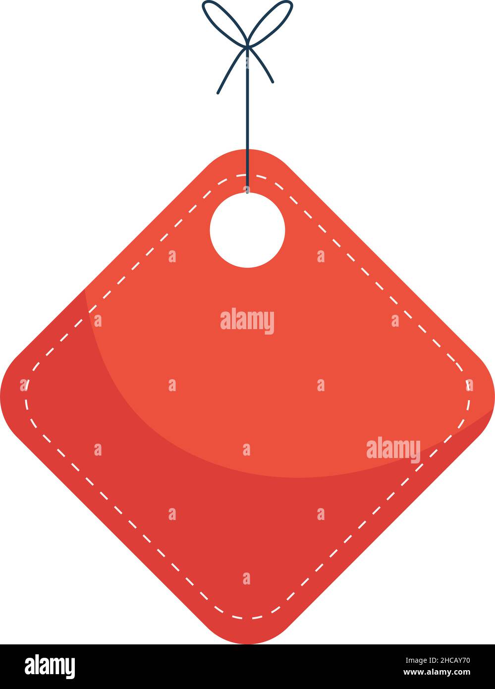 red tag in rhombus shape Stock Vector Image & Art - Alamy