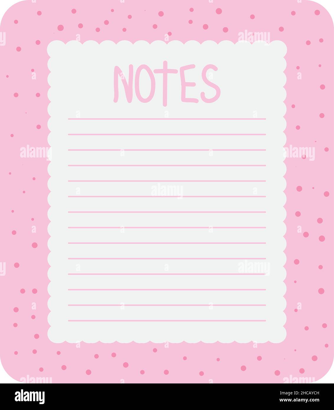 dotted pink notes pages design Stock Vector Image & Art - Alamy