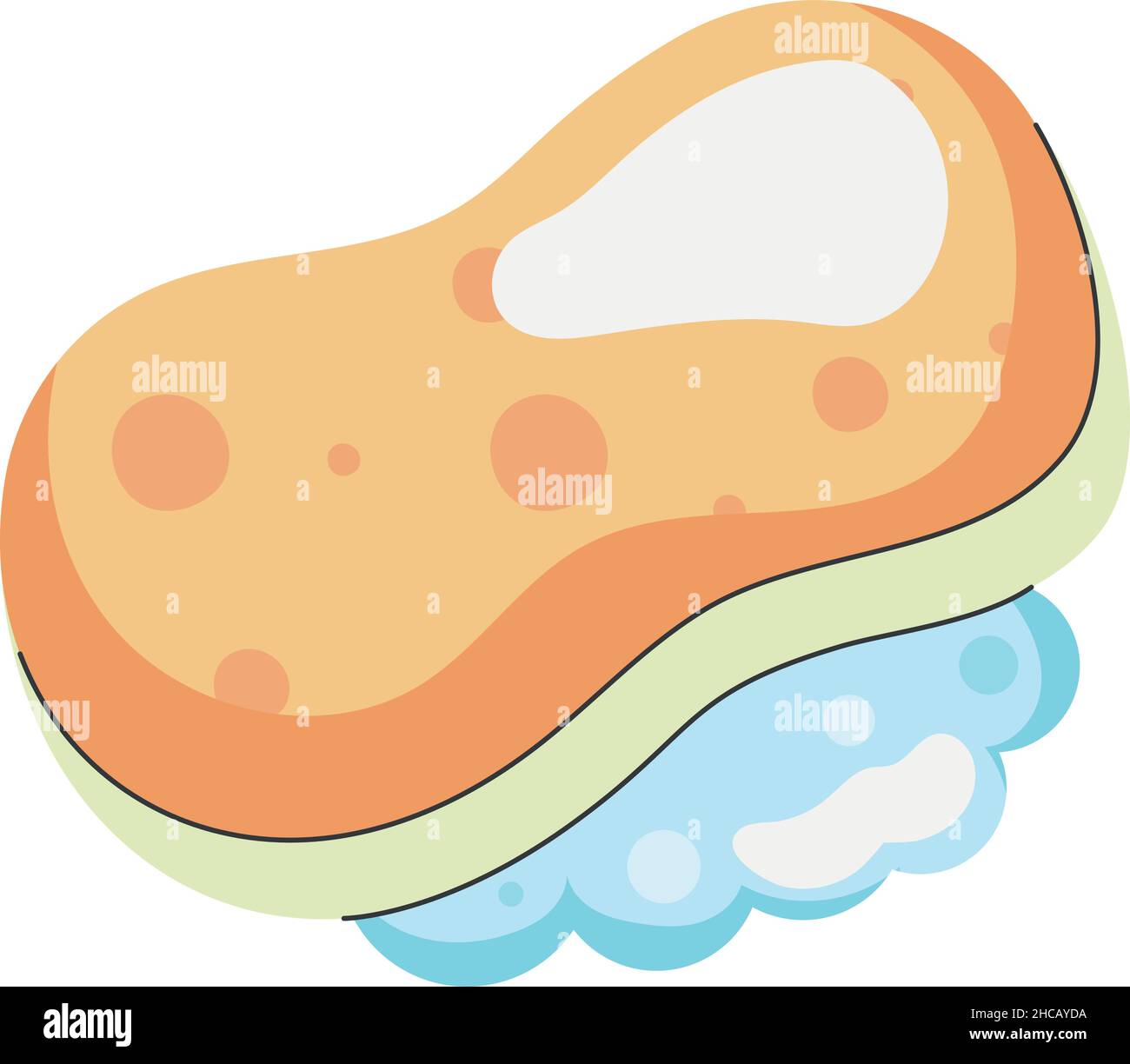 cleaning sponge icon on white background Stock Vector Image & Art - Alamy