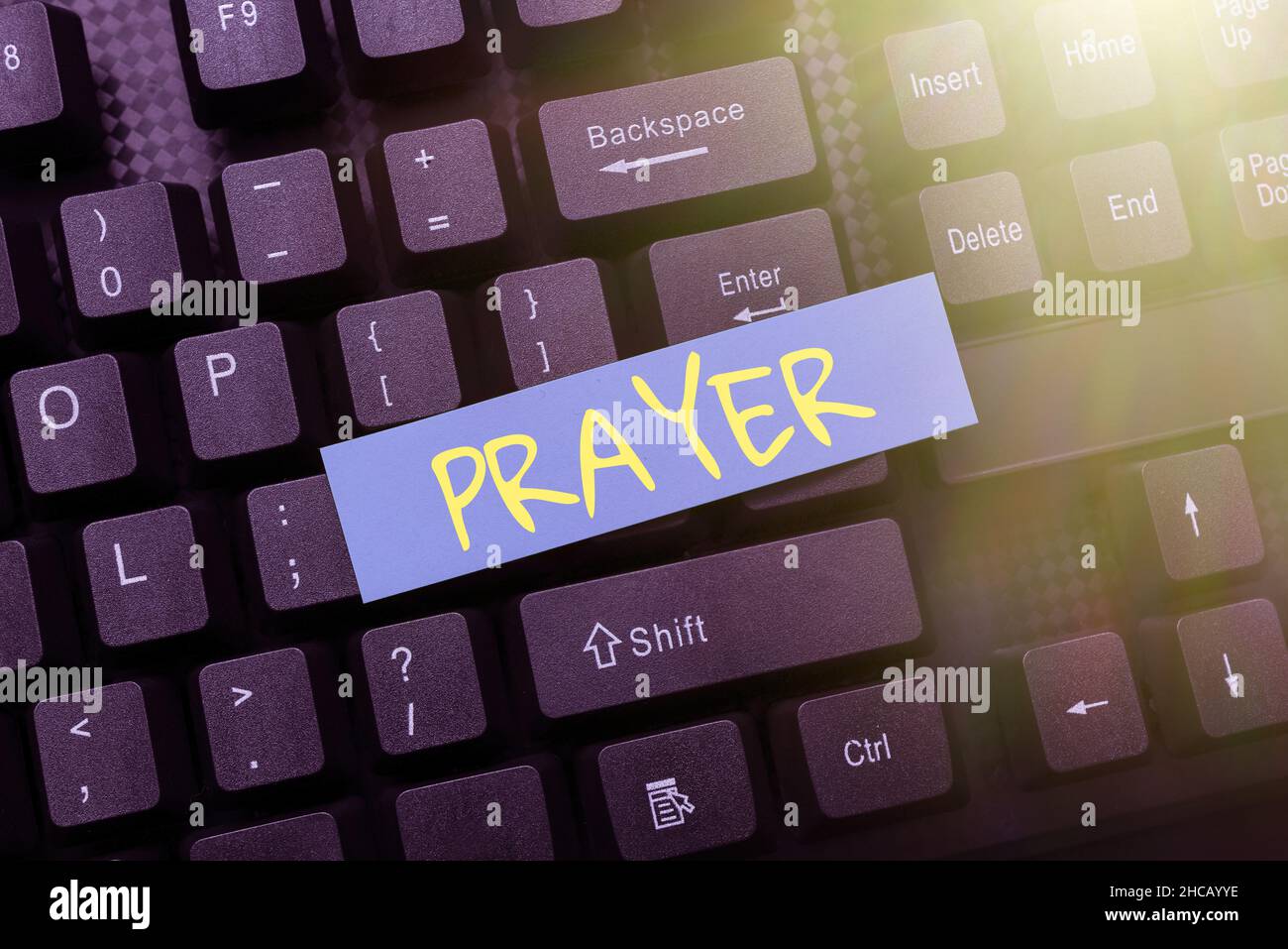 Sign displaying Prayer. Business concept solemn request for help or ...
