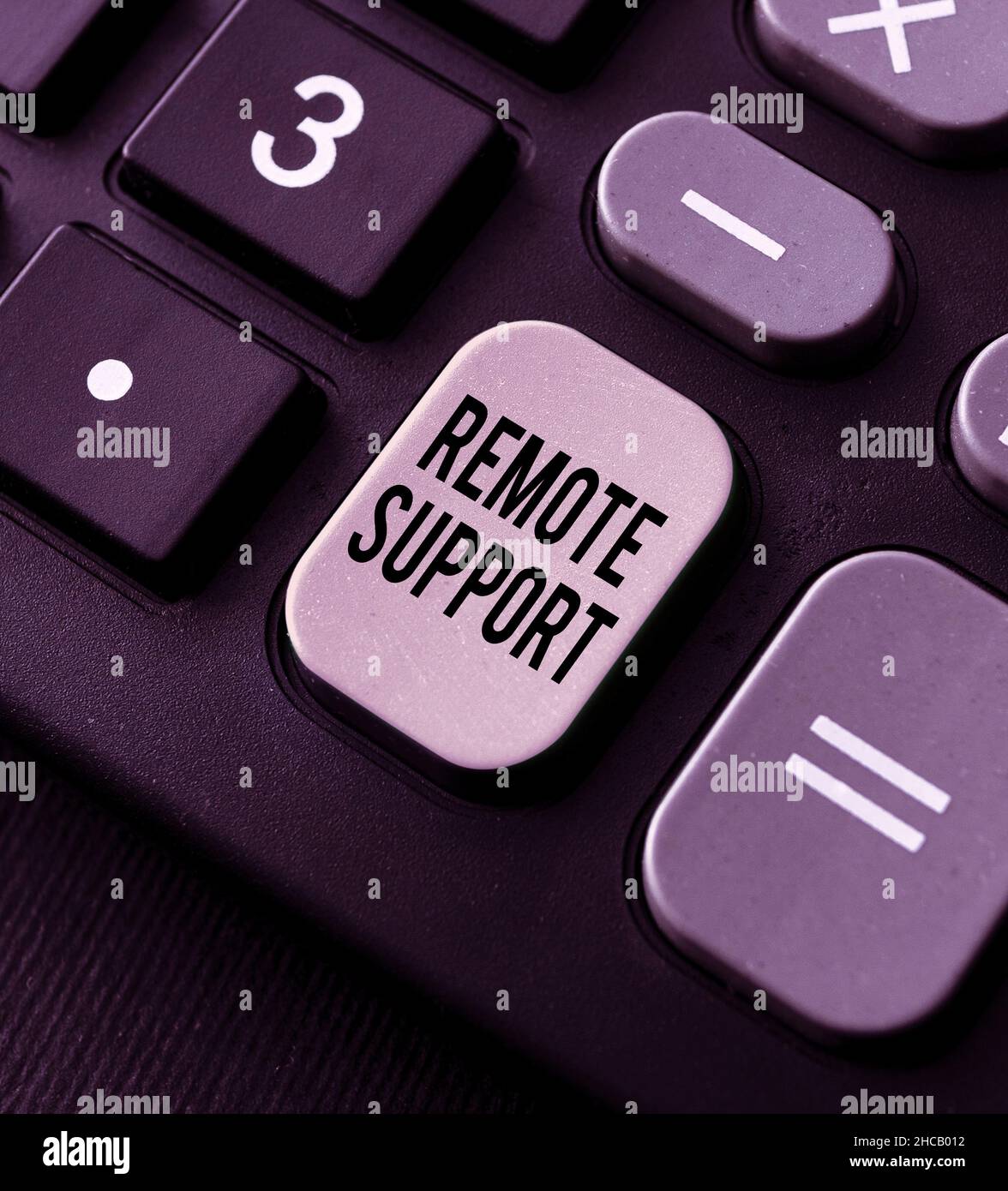 Sign displaying Remote Support. Concept meaning type of secure service ...