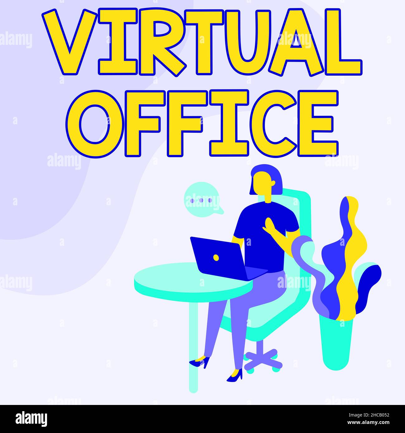 Sign displaying Virtual Office. Conceptual photo operational domain of ...