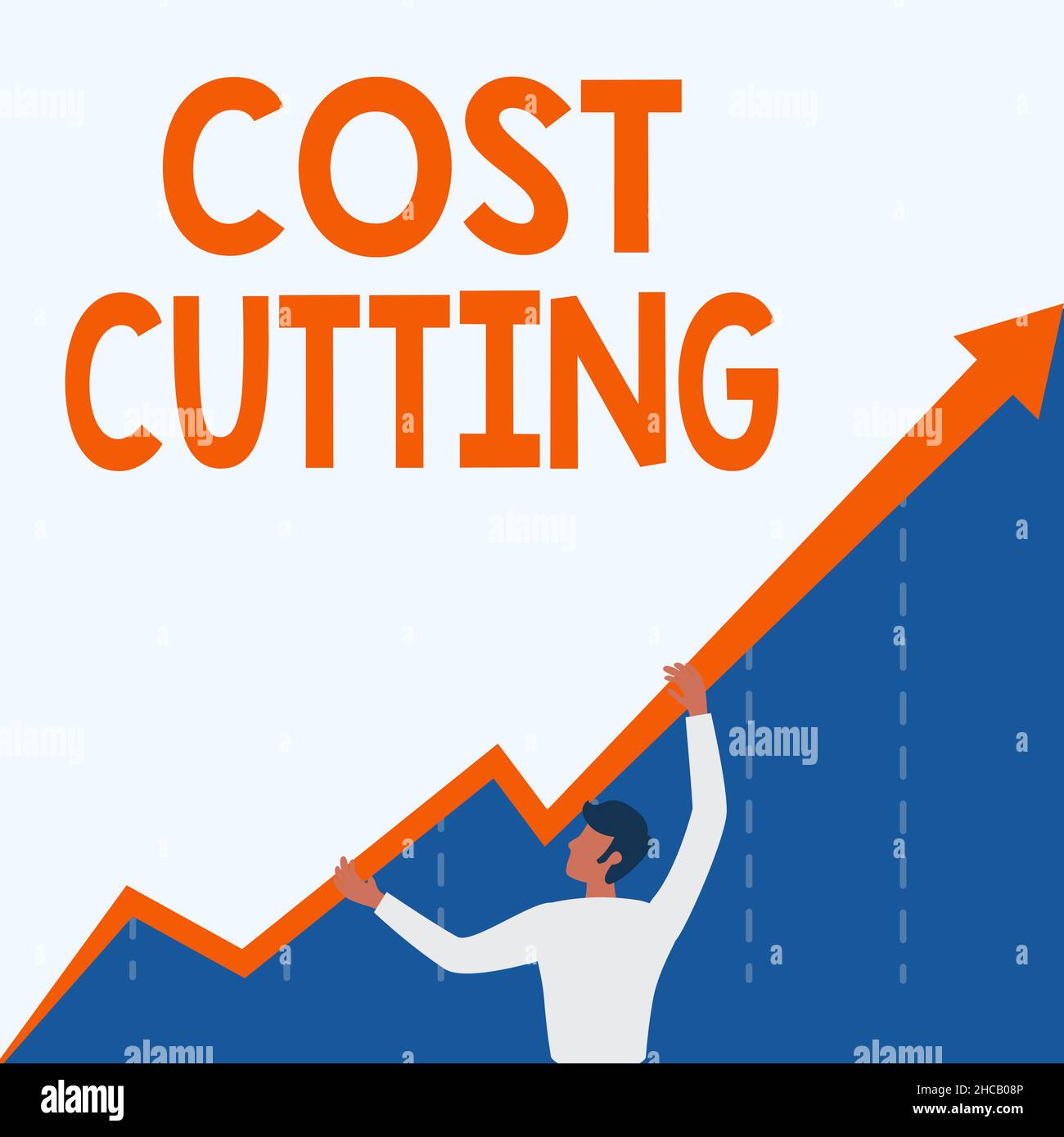 Conceptual display Cost Cutting. Business approach Measures implemented ...