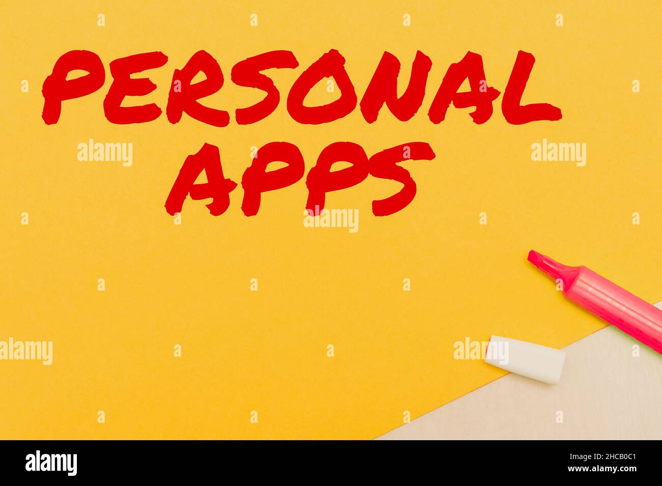 Conceptual caption Personal Apps. Business approach Organizer Online ...