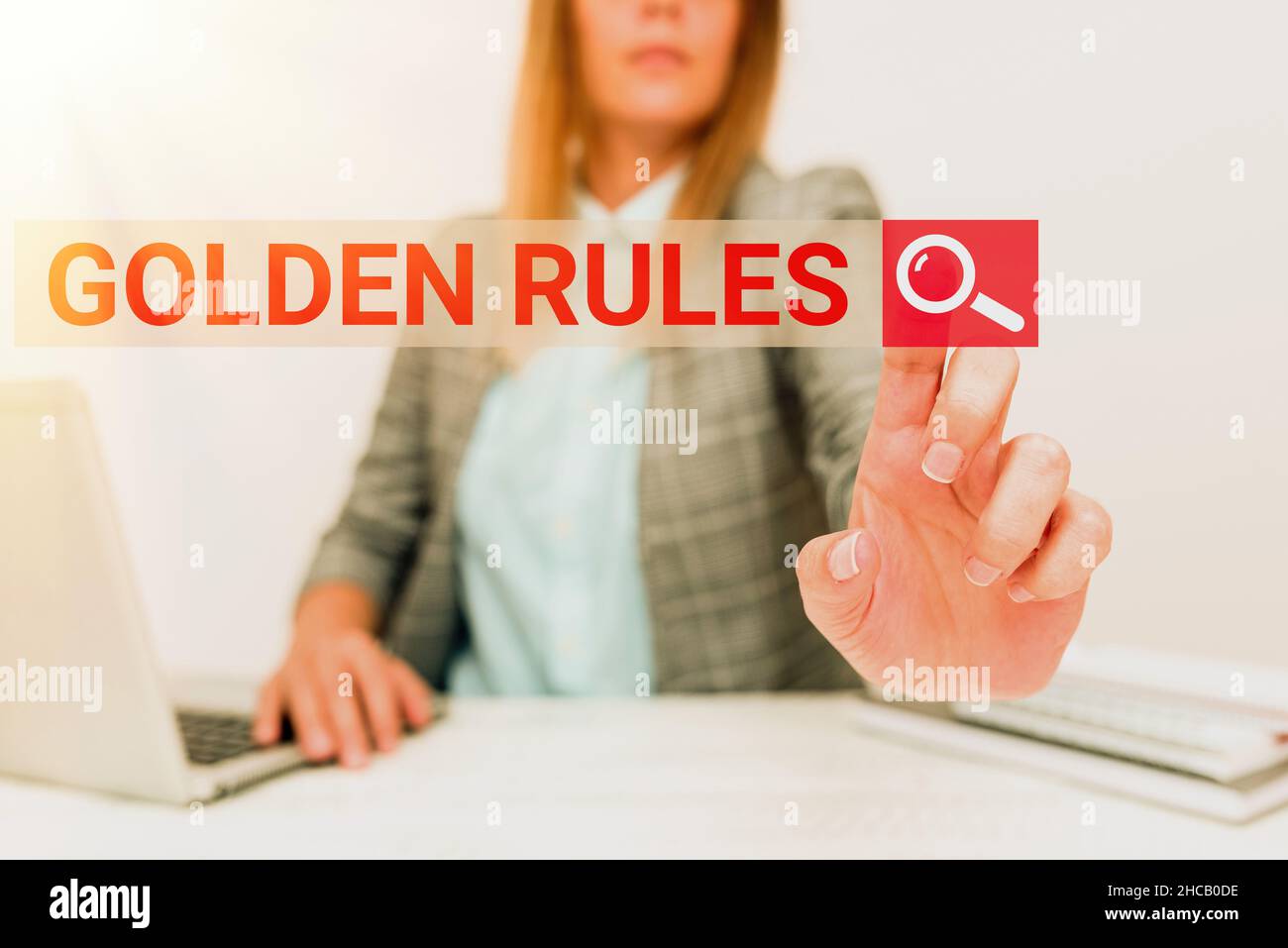 Writing displaying text Golden Rules. Business approach Basic principle ...