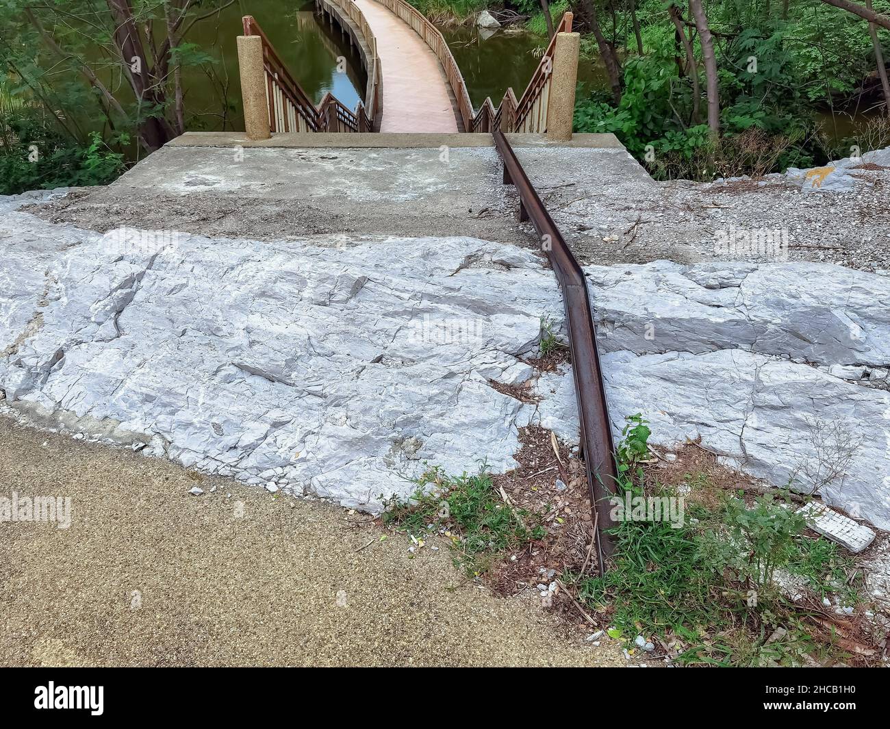 Stair-safe bike ramp along stairs. Comfortable and safe lanes for ...