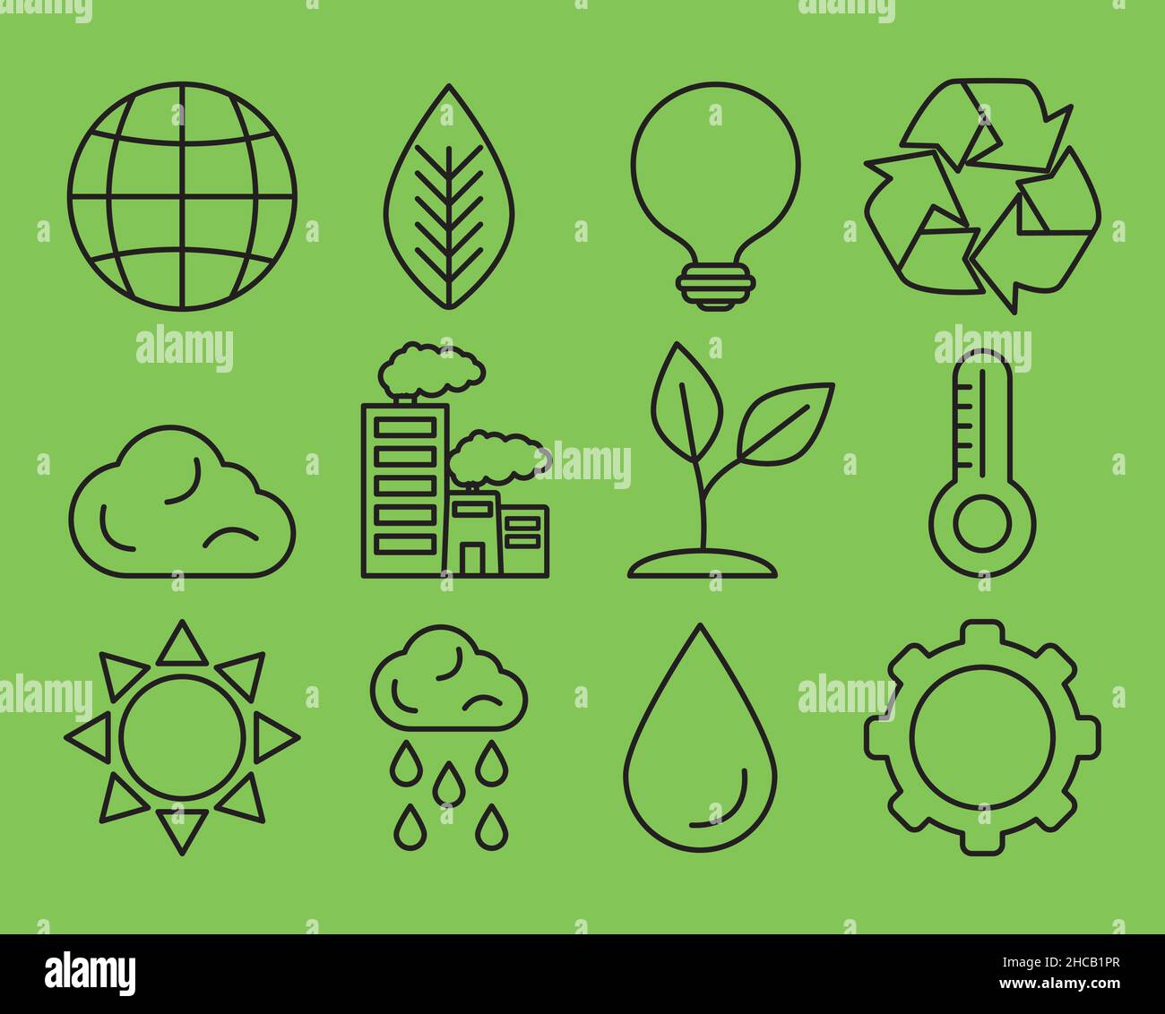 climate change icon set design Stock Vector Image & Art - Alamy