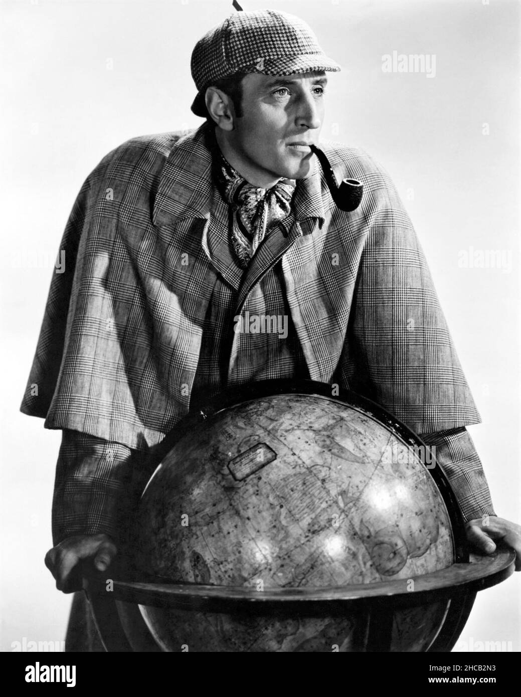 BASIL RATHBONE in THE ADVENTURES OF SHERLOCK HOLMES (1939), directed by ...