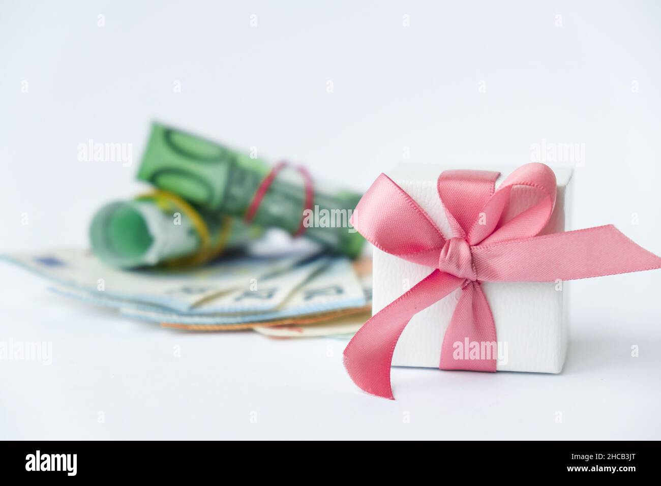 Gift present with money euro. Buying gifts for holidays. Online ...