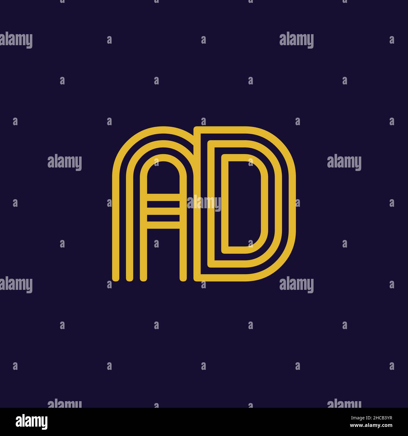 Letter AD alphabet Logo sign symbol. Modern vector logo design for the ...