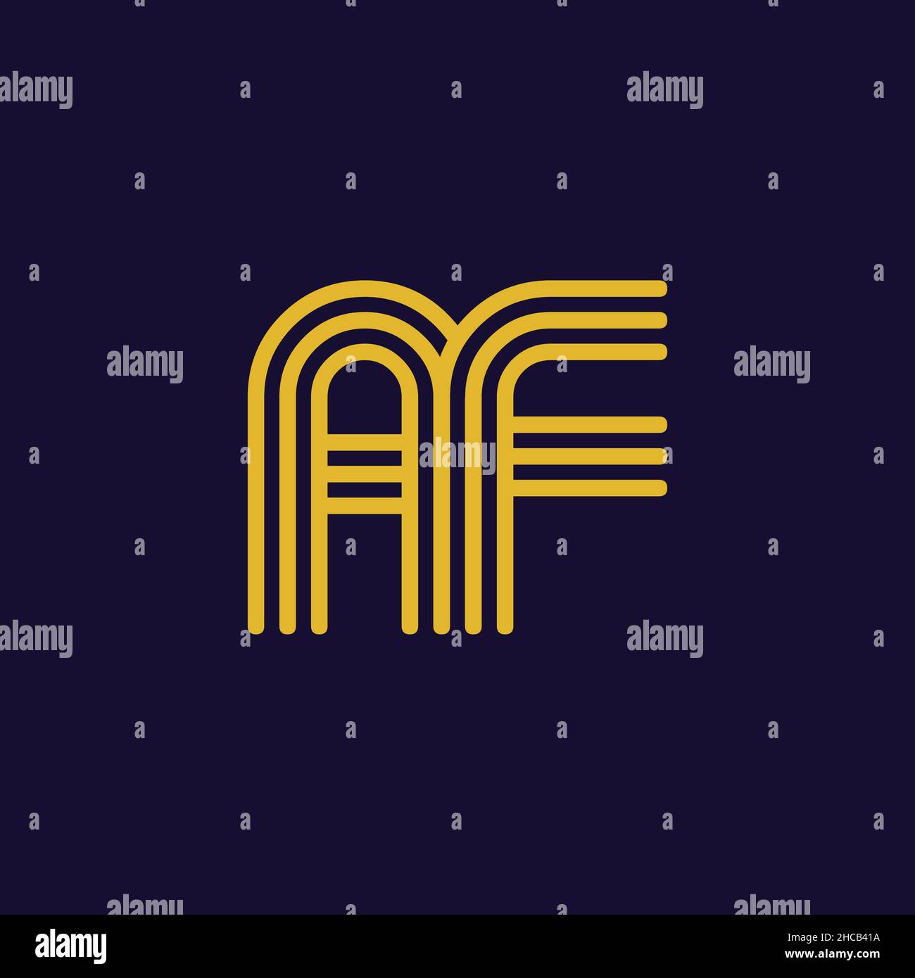 Letter AF alphabet Logo sign symbol. Modern vector logo design for the ...