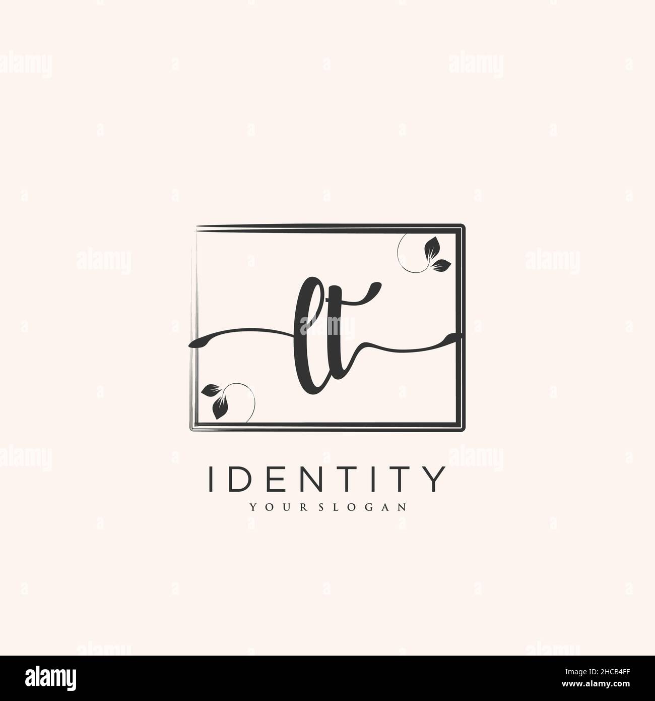 LT Handwriting logo vector art of initial signature, wedding, fashion ...