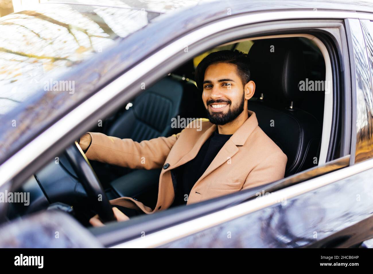Indian Man Driving Car