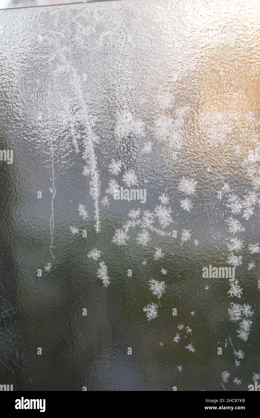 Frost flowers on glass hi-res stock photography and images - Alamy