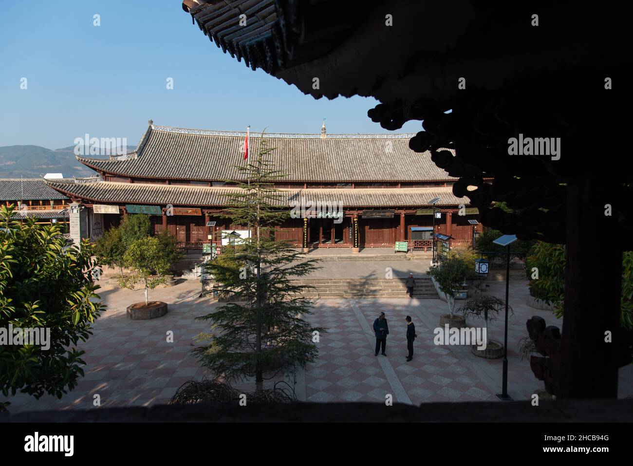 February 2019. The mosque of a rural village in Yunnan, southern China ...