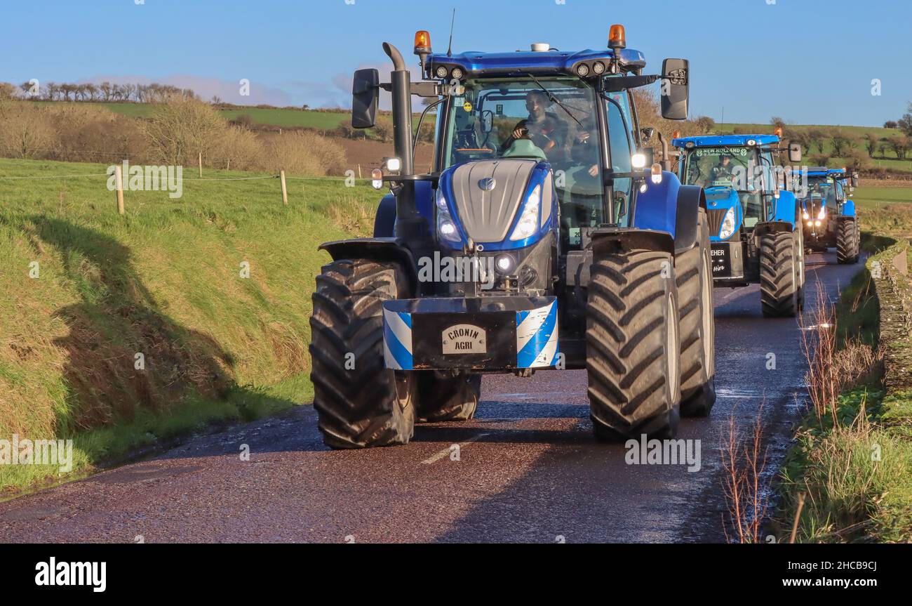 Kilbrittain Tractor Run Dec 2021 Stock Photo - Alamy
