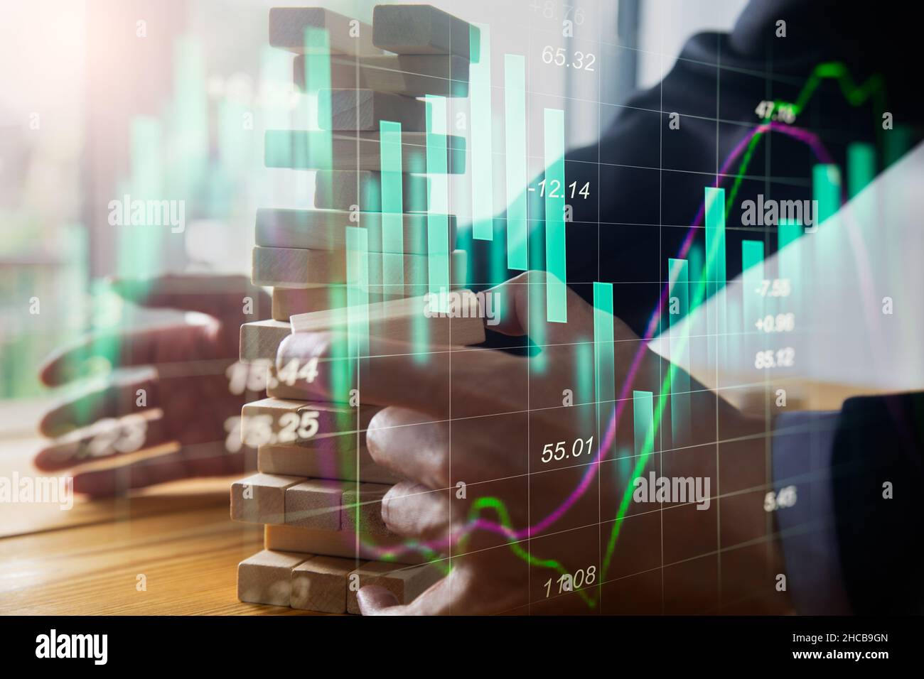 Stock market or forex trading graph and candlestick chart suitable for ...