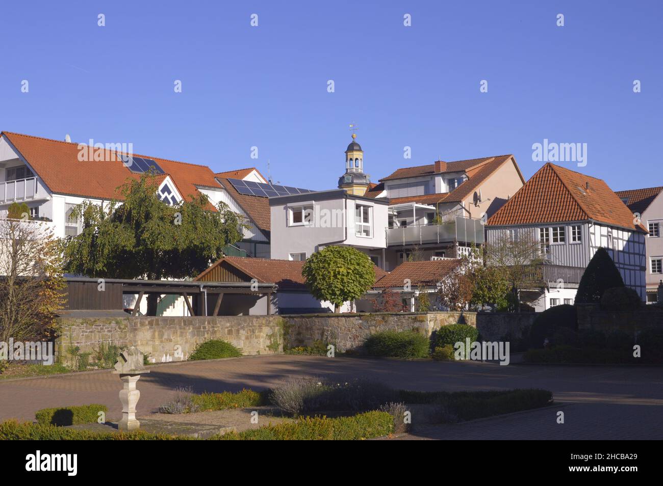Buildings in the old town of Rinteln, Germany Stock Photo - Alamy