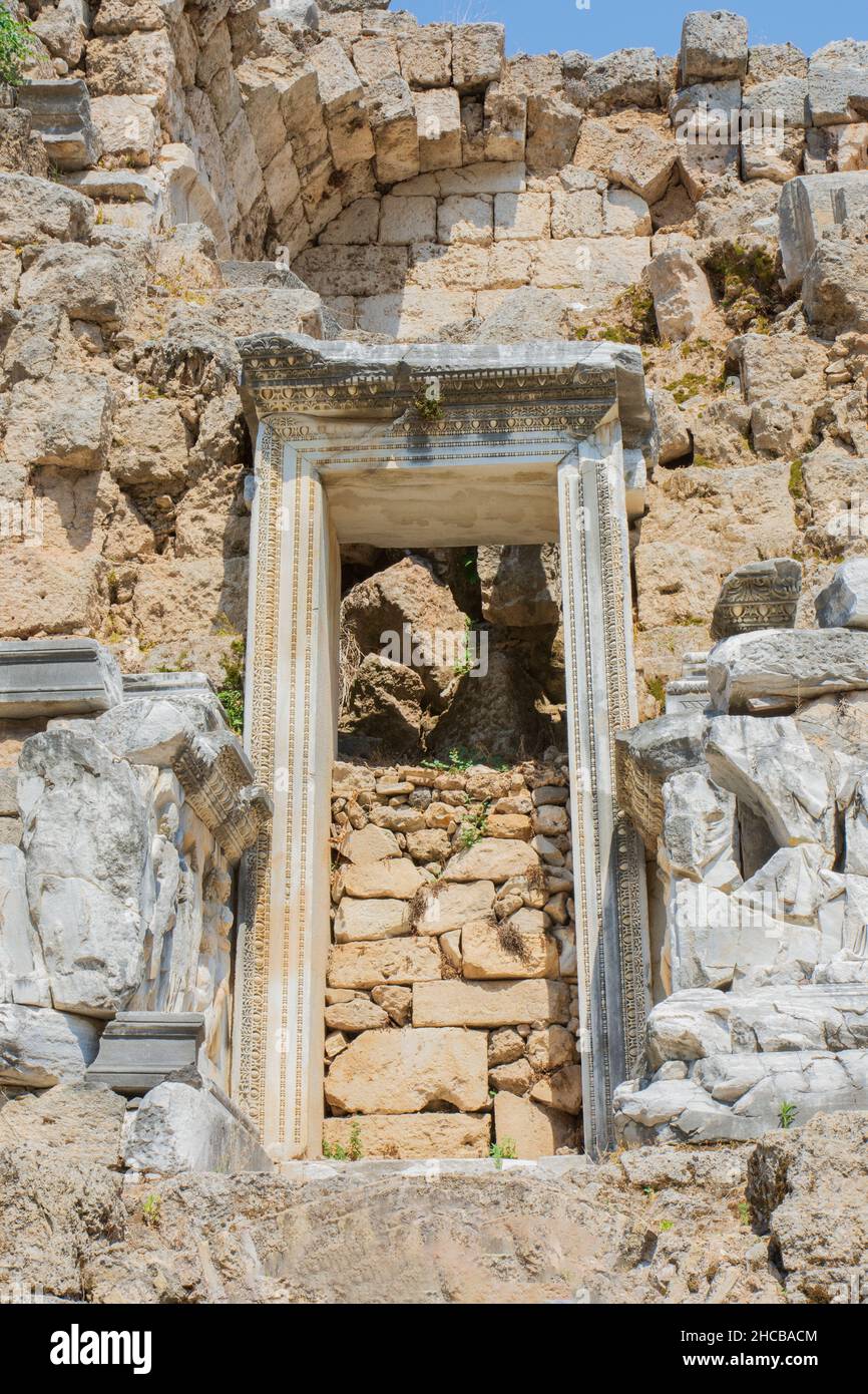 Magnificently beautiful amphitheatre and marble carved decorations ...