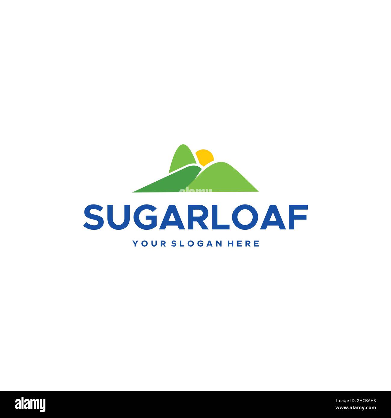 Modern Abstract Colorful SUGAR LOAF Logo design Stock Vector Image ...