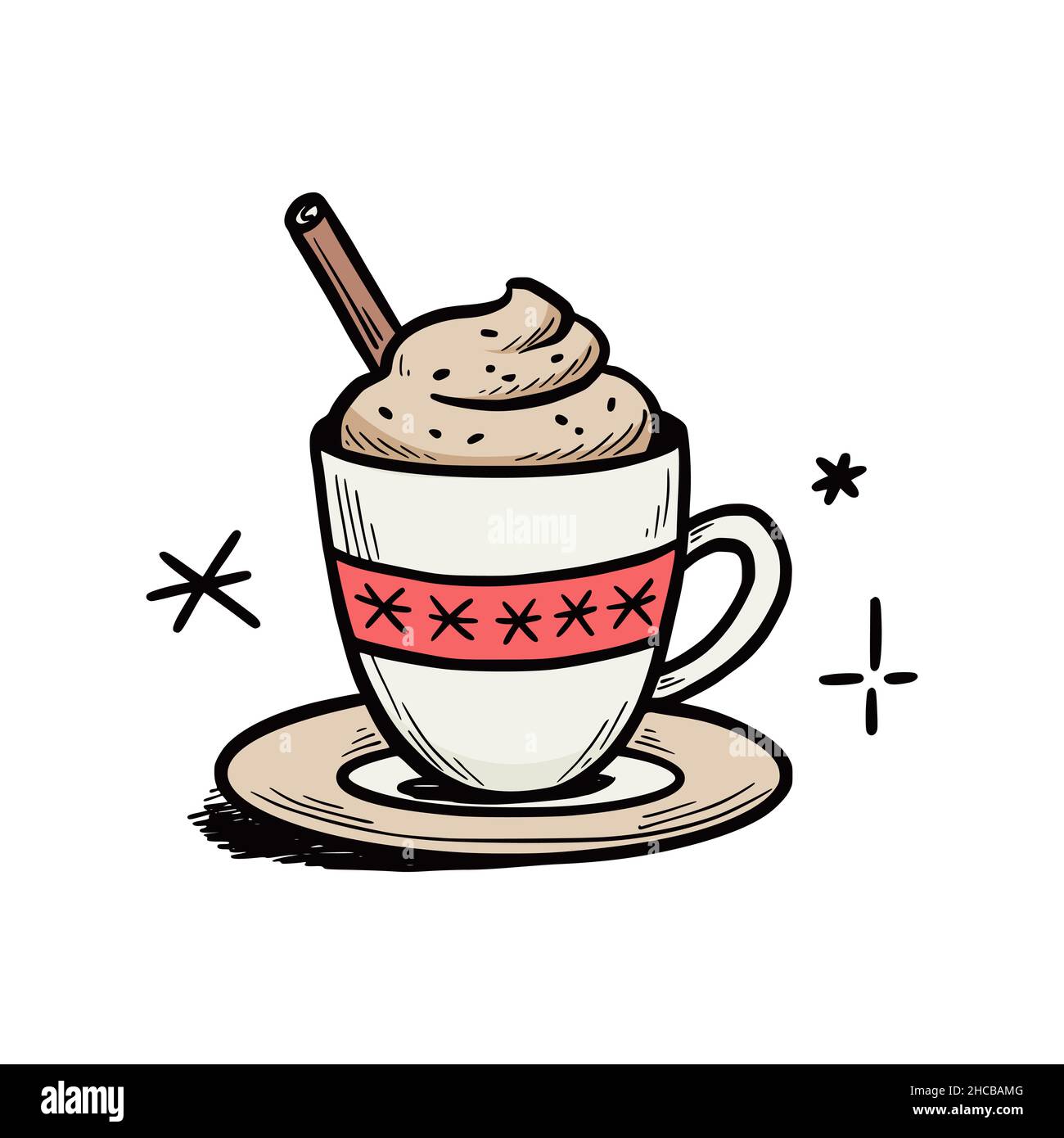 Hot chocolate overhead Stock Vector Images - Alamy