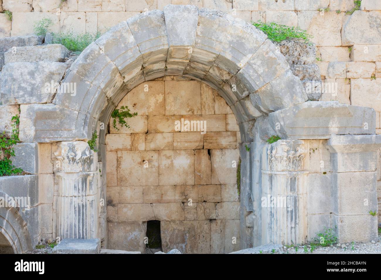 Magnificently beautiful amphitheatre and marble carved decorations ...