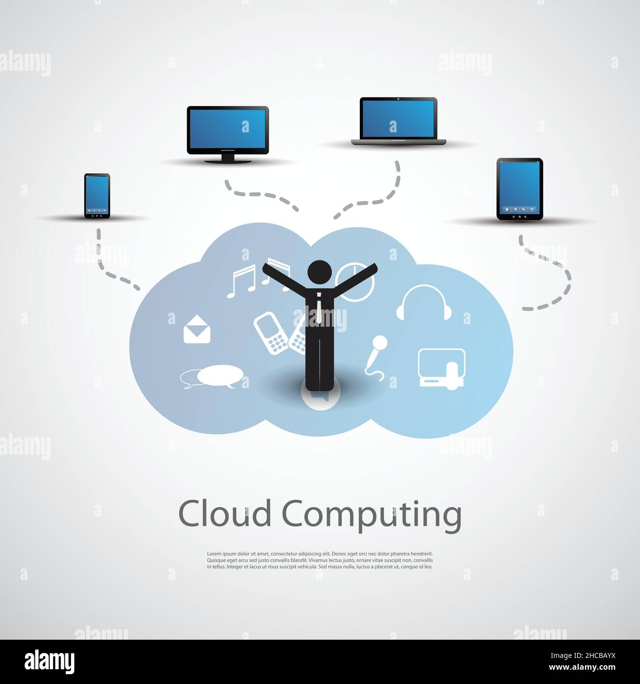Cloud Computing Concept Stock Vector Image & Art - Alamy